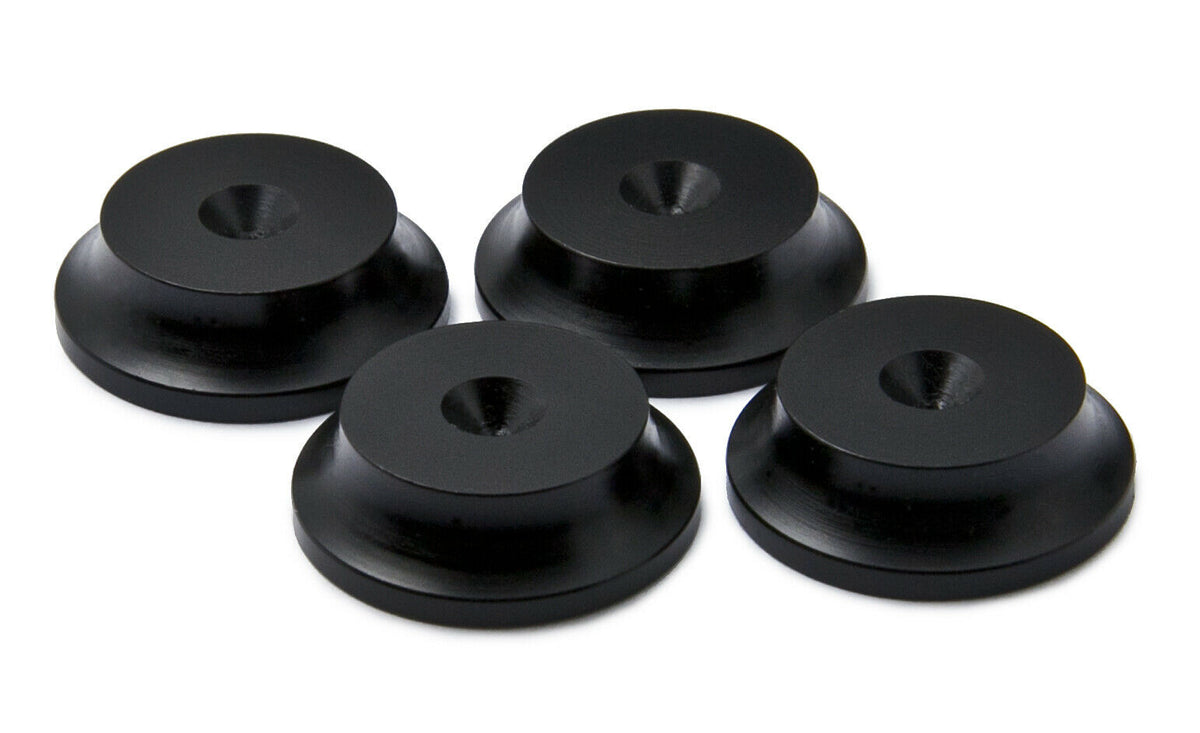 BLACK Speaker Pads 20mm dia 5Radius - Set of 4 – PrecisionGeek