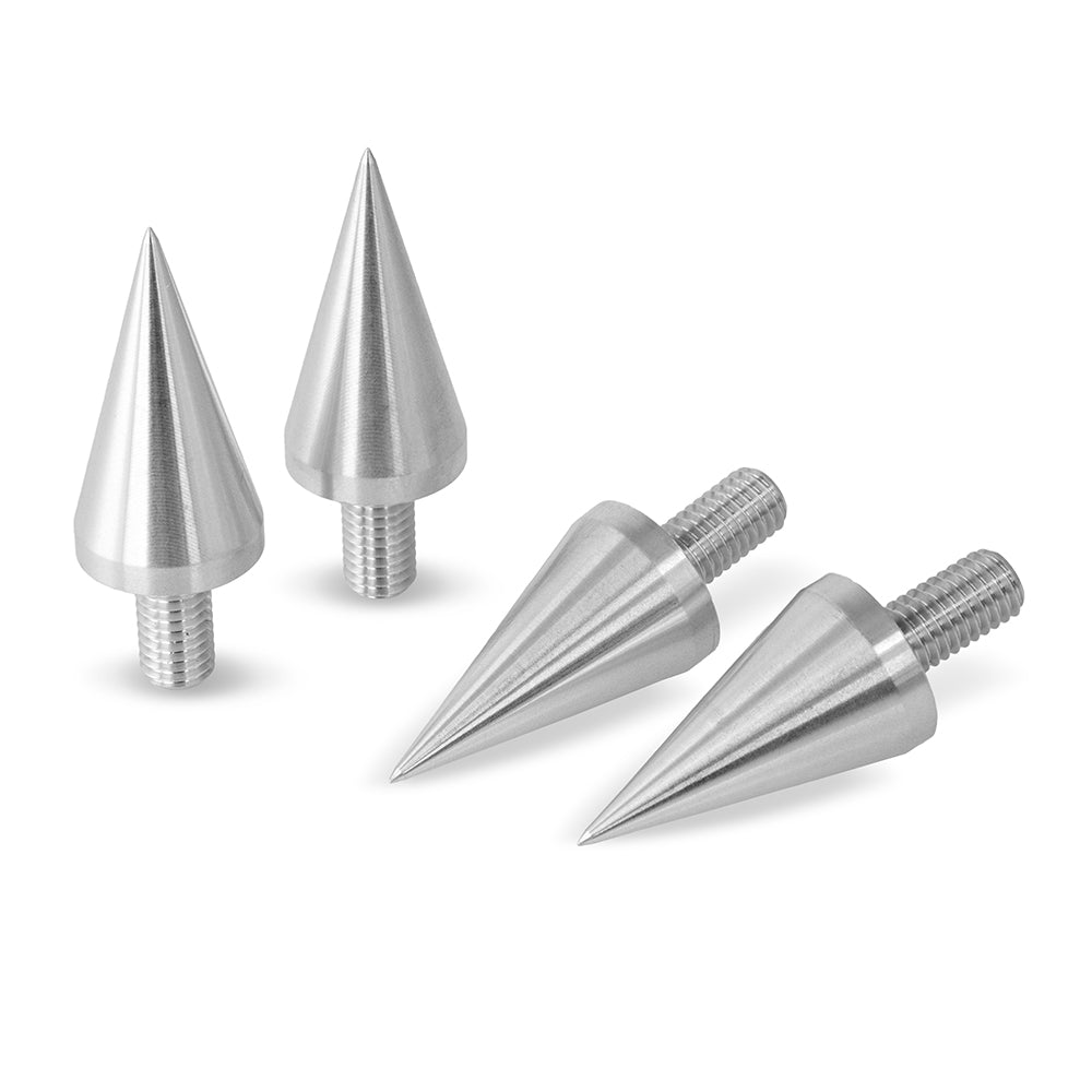 BIG Aluminium Spikes M6 20mm dia - Set of 4 pcs – PrecisionGeek